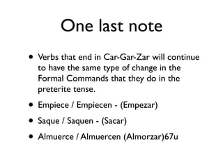 Level 2 formal commands | PPT