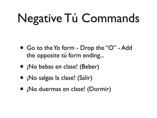 Level 2 formal commands | PPT