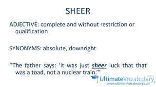 Essential GRE Words: Level 2 lesson 2 | PPT