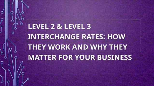Level 2 & Level 3 Interchange Rates How They Work and Why They Matter ...
