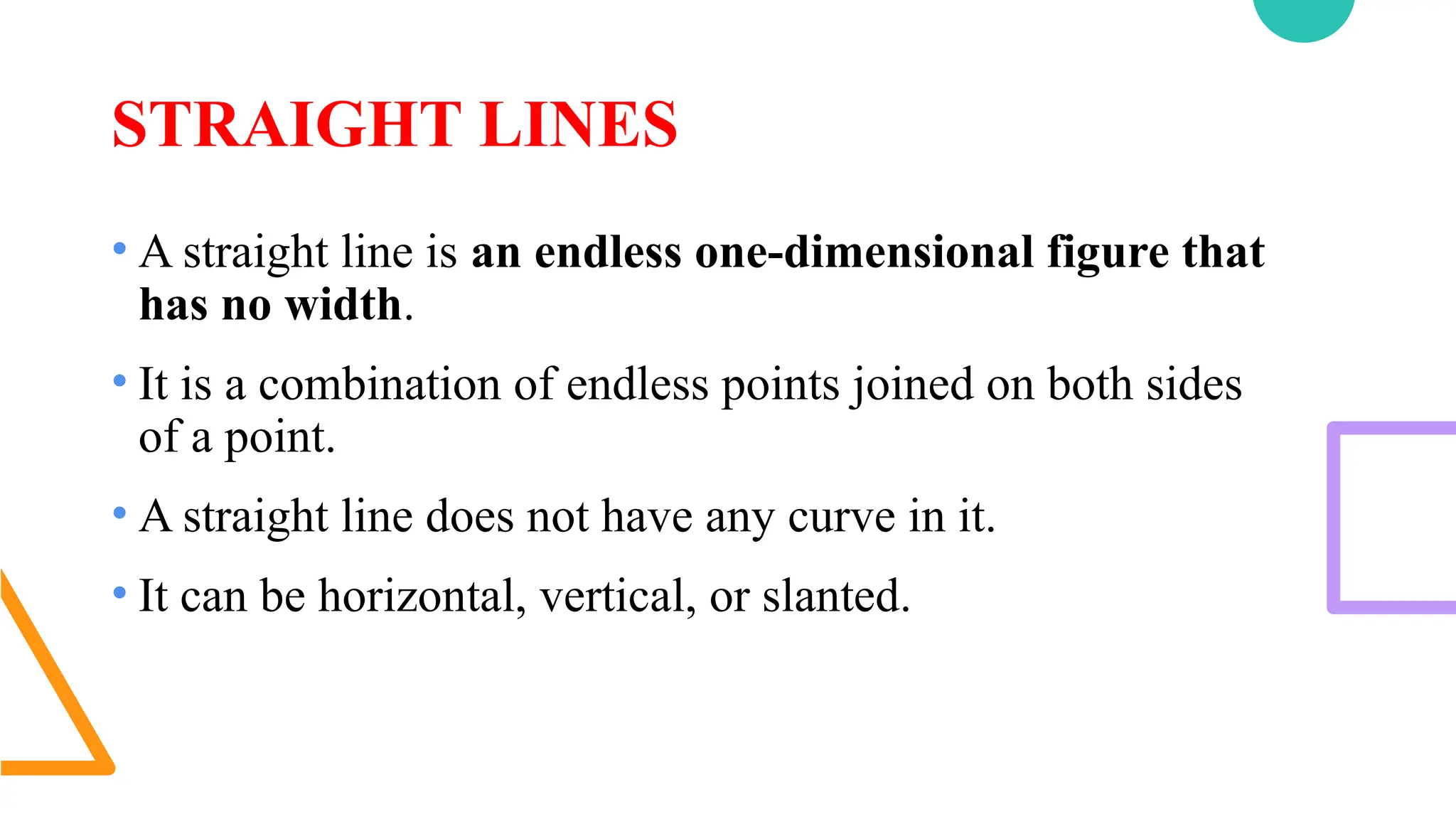 STRAIGHT LINES AND ITS DIFFERENT FORMS.Standard 11 | PPTX