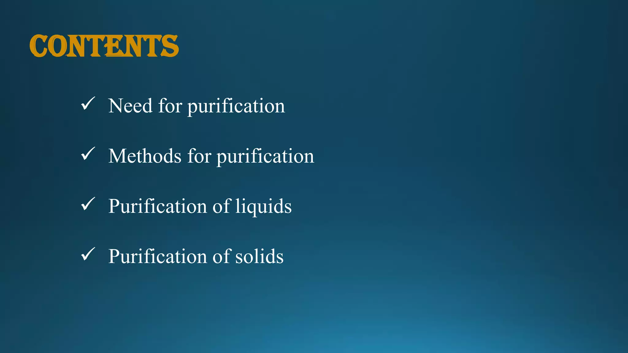 Purification of Organic Compounds | PDF