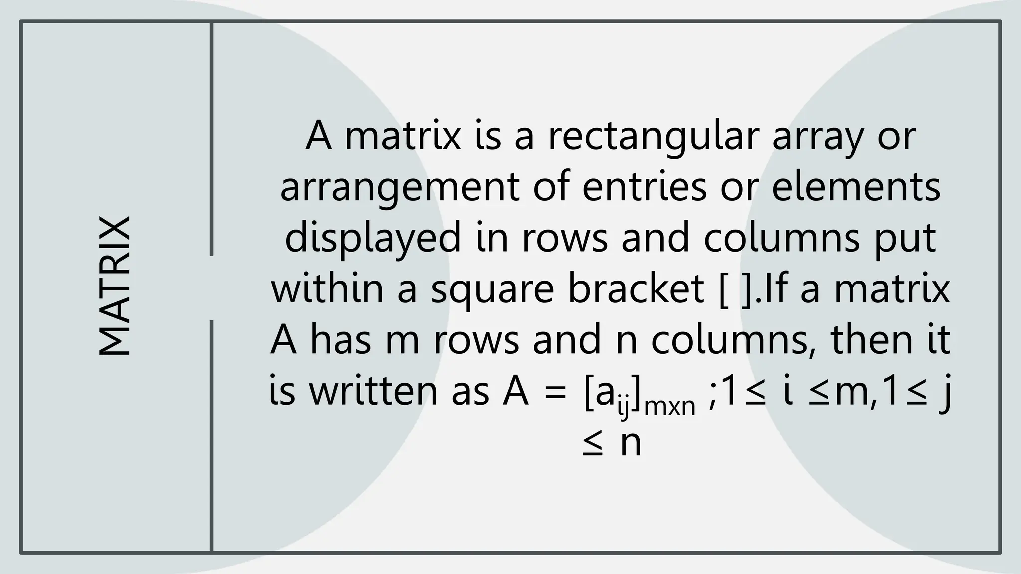 Level 2 matrices and it's types for grade 11 | PPTX