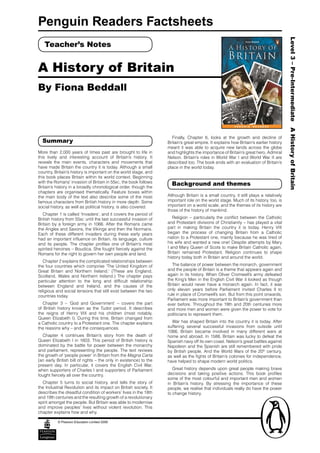 Level 3 a history of britain - penguin readers | PPT
