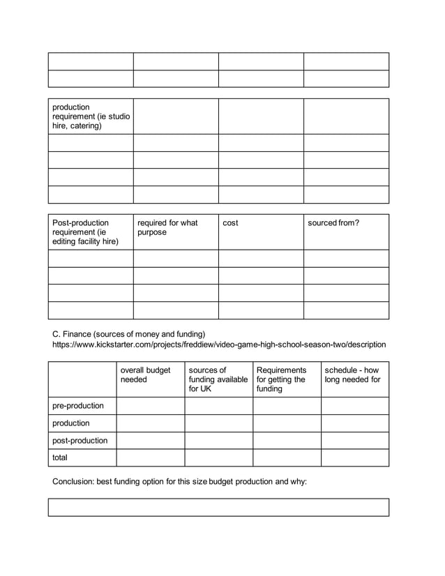 Level3 btecnarrative webseries induction worksheet | PDF