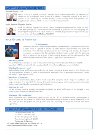 Level 3 cipd brochure final | DOC