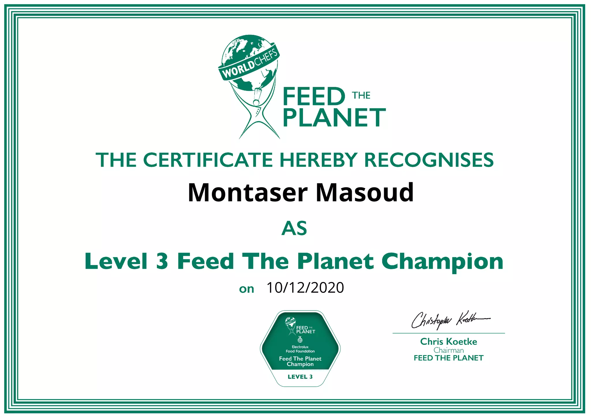 Level 3 Feed The Planet Champion | PDF