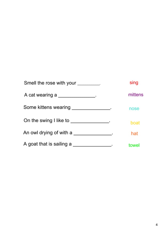 Level 3: Recognition & Production of Rhyme | PDF