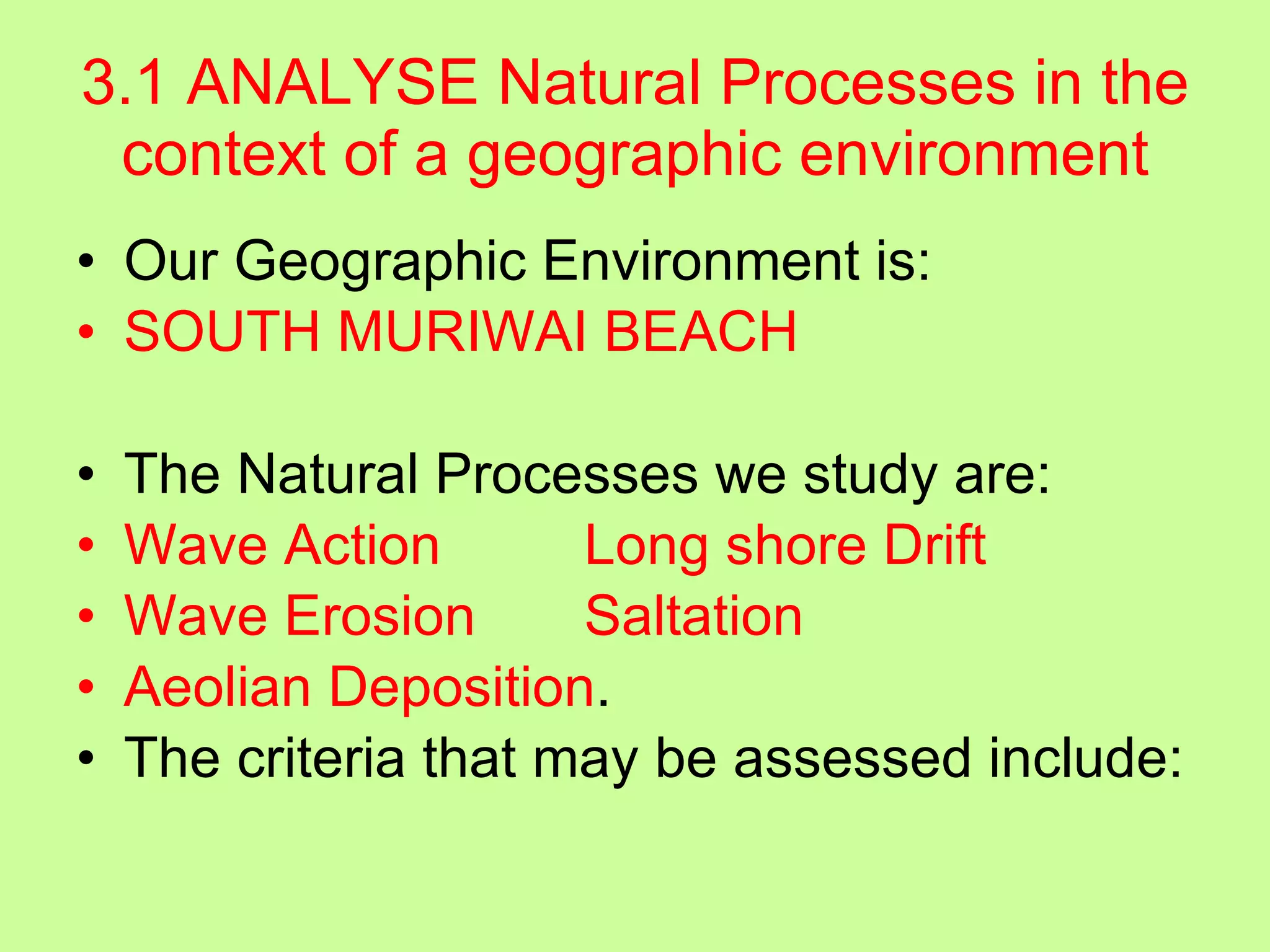 Level 3 geography exam help | PPT