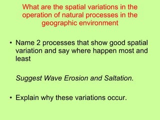 Level 3 geography exam 2011 | PPT