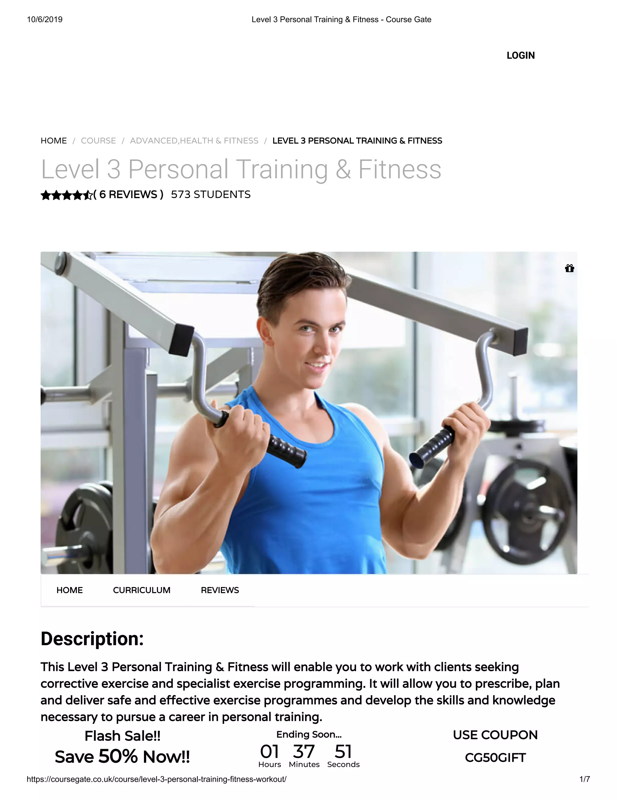 Level 3 Personal Training & Fitness - Course Gate | PDF