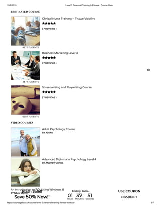 Level 3 Personal Training & Fitness - Course Gate | PDF