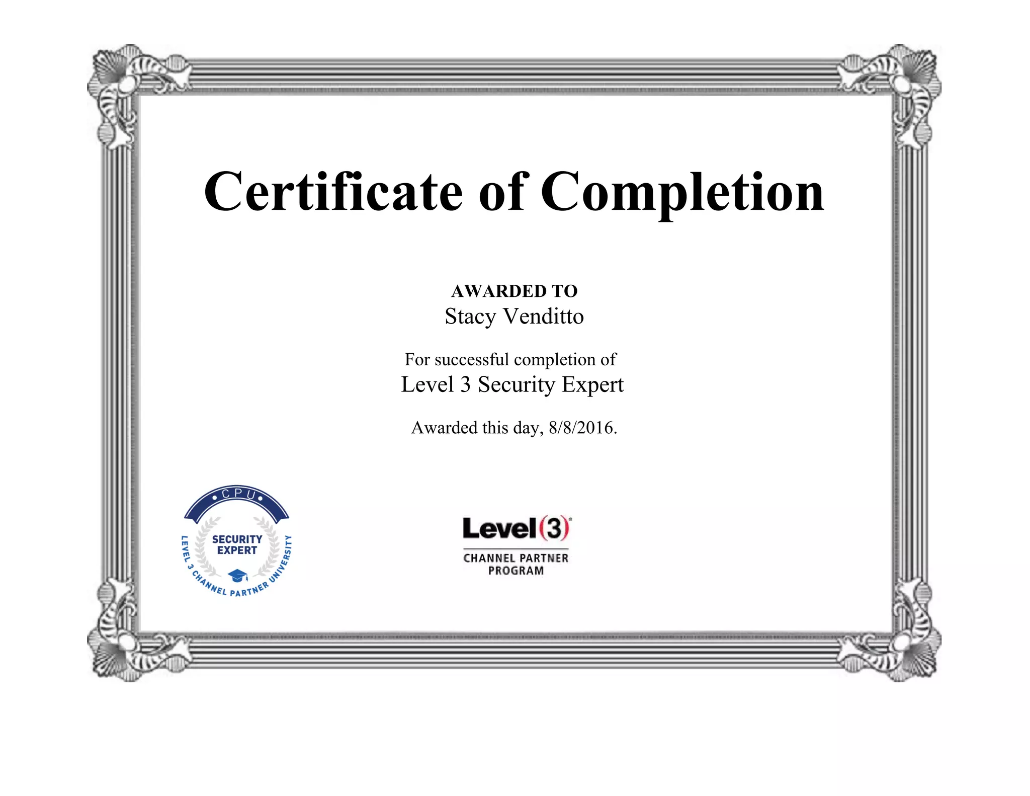 Level 3 Security Expert | PDF
