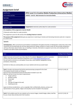 Level 3 unit 65 assignment 2 2012 | PDF | Web Development | Internet