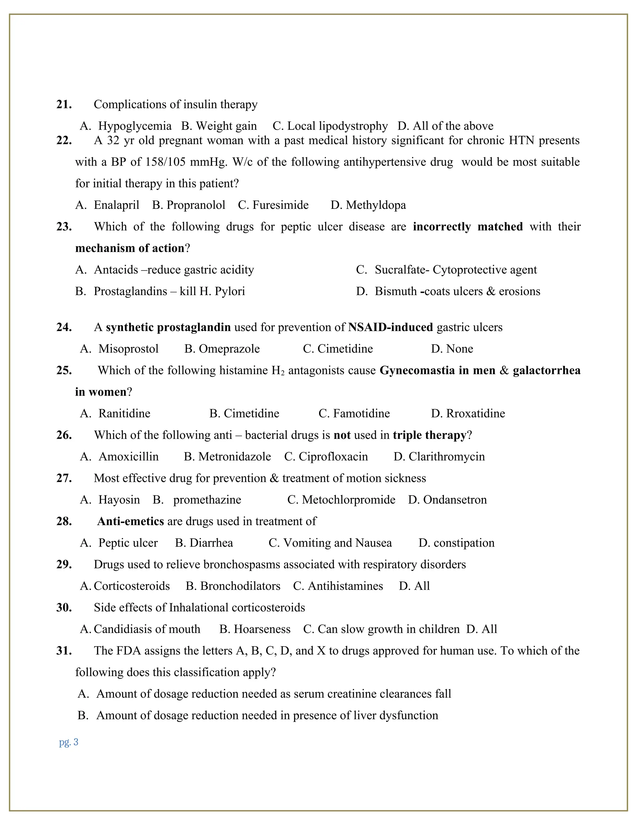 level 4 coc exam for studentspharmacy.docx