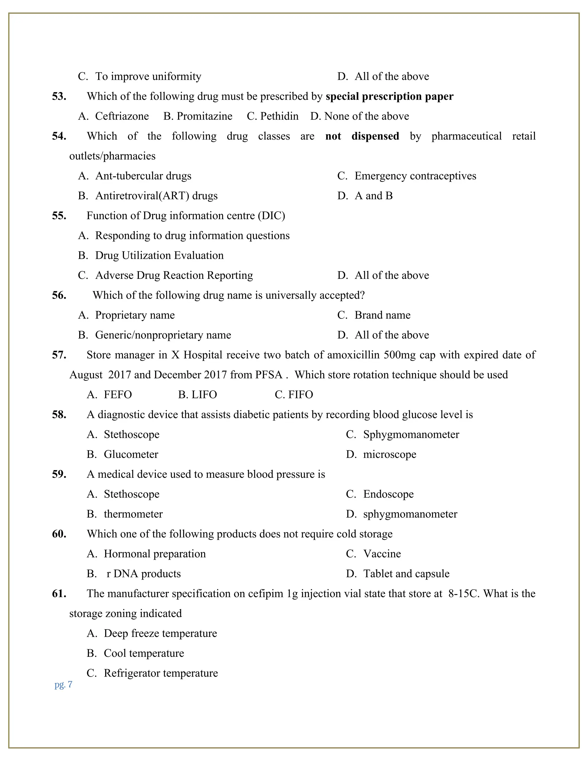 level 4 coc exam for studentspharmacy.docx