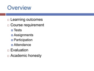Level 4 course outline | PPT
