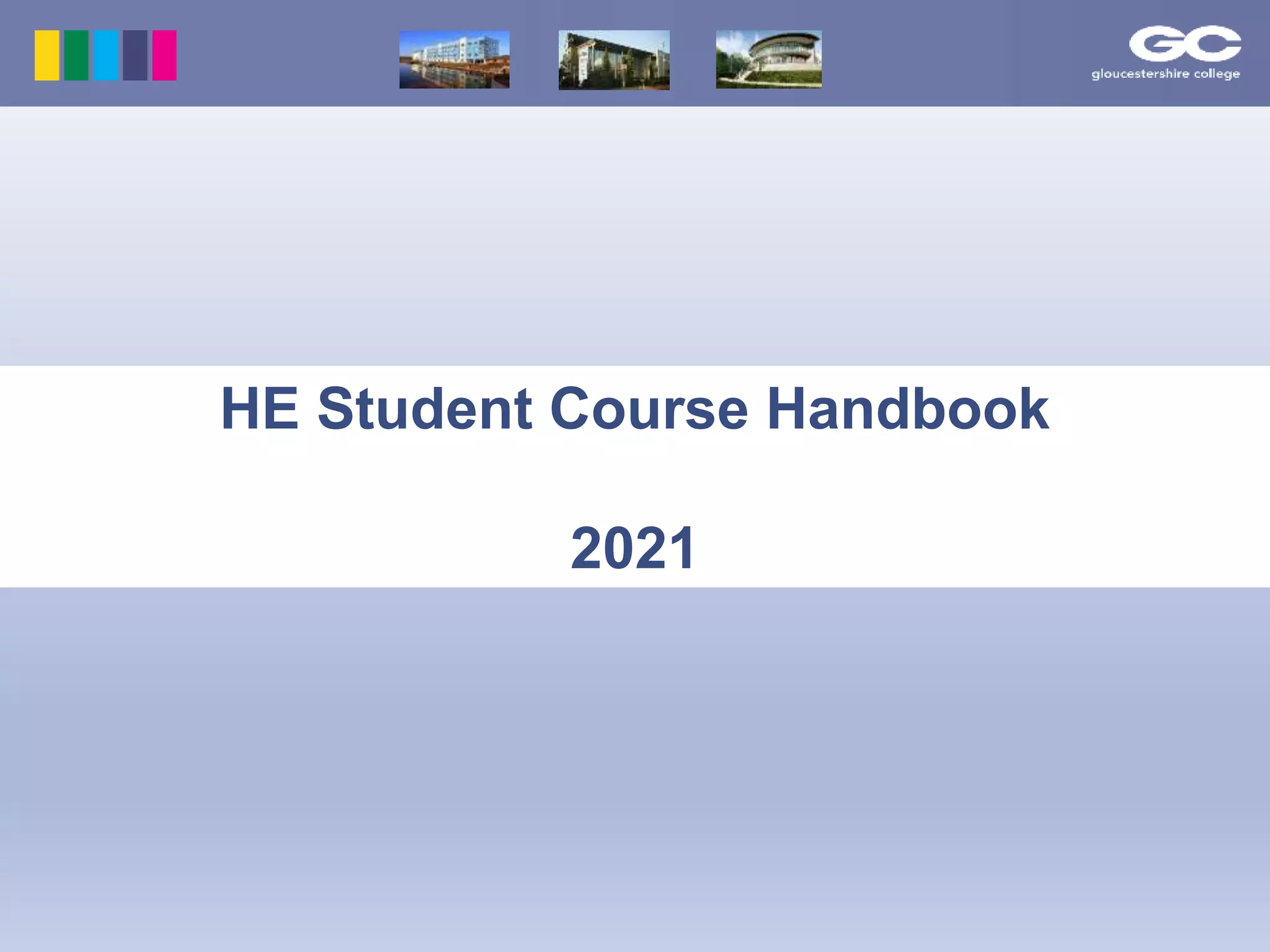 Gloscol HNC Construction Level 4 handbook 2021 | PPTX