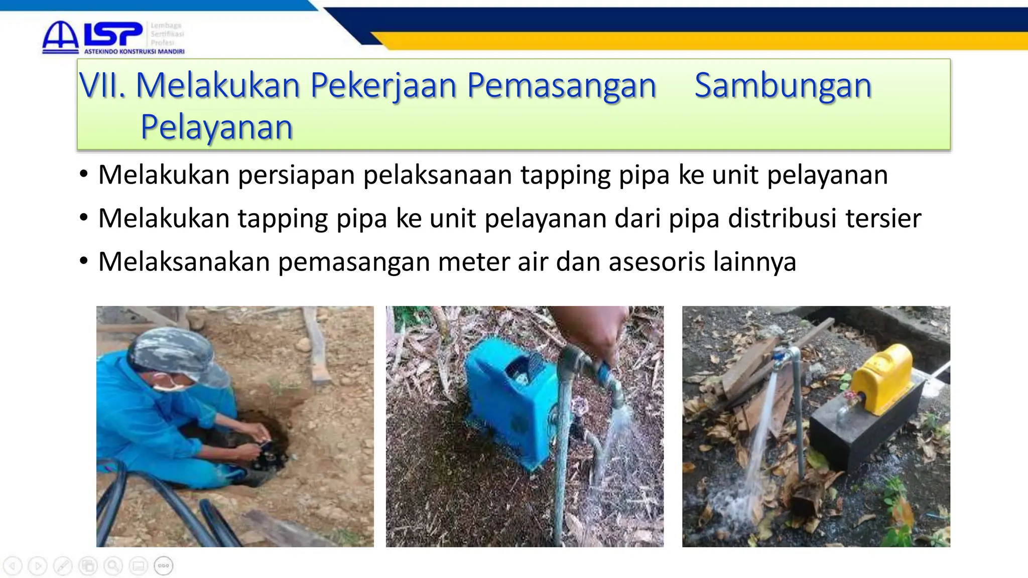 PPT PELAKSANA KONSTRUKSI BANGUNAN UNIT DISTRIBUSI SPAM | PPTX