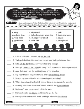 Reading comprehension level four for english languange | PDF