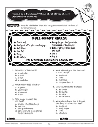 Reading comprehension level four for english languange | PDF