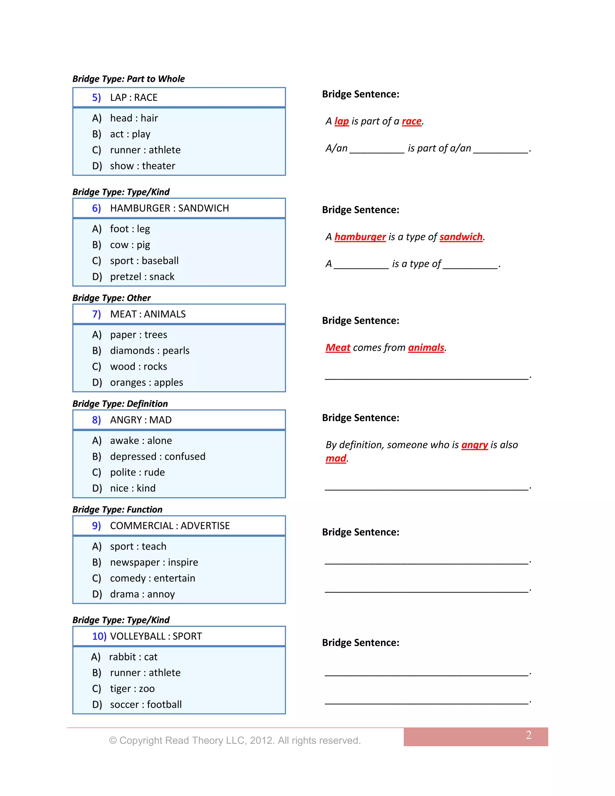 Level 5 analogies_2 | PDF