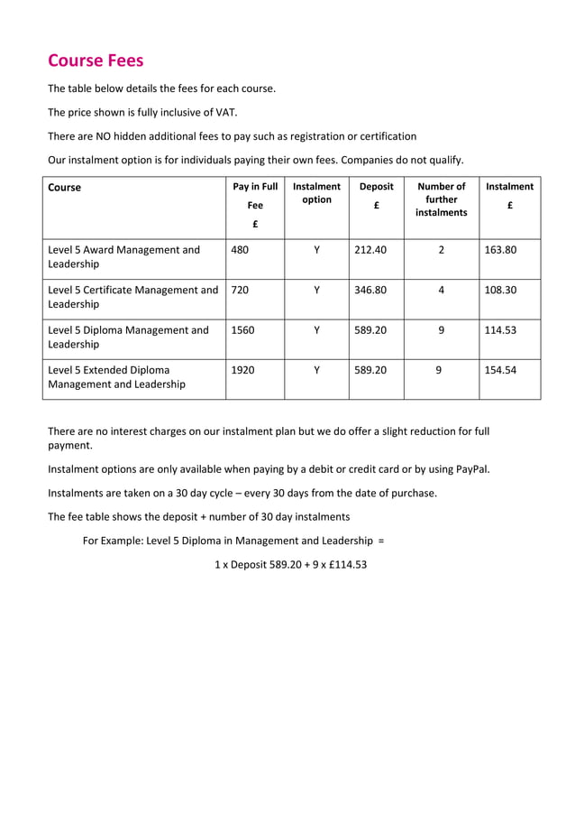 Guide to CMI Level 5 Management and Leadership Qualifications | PDF ...