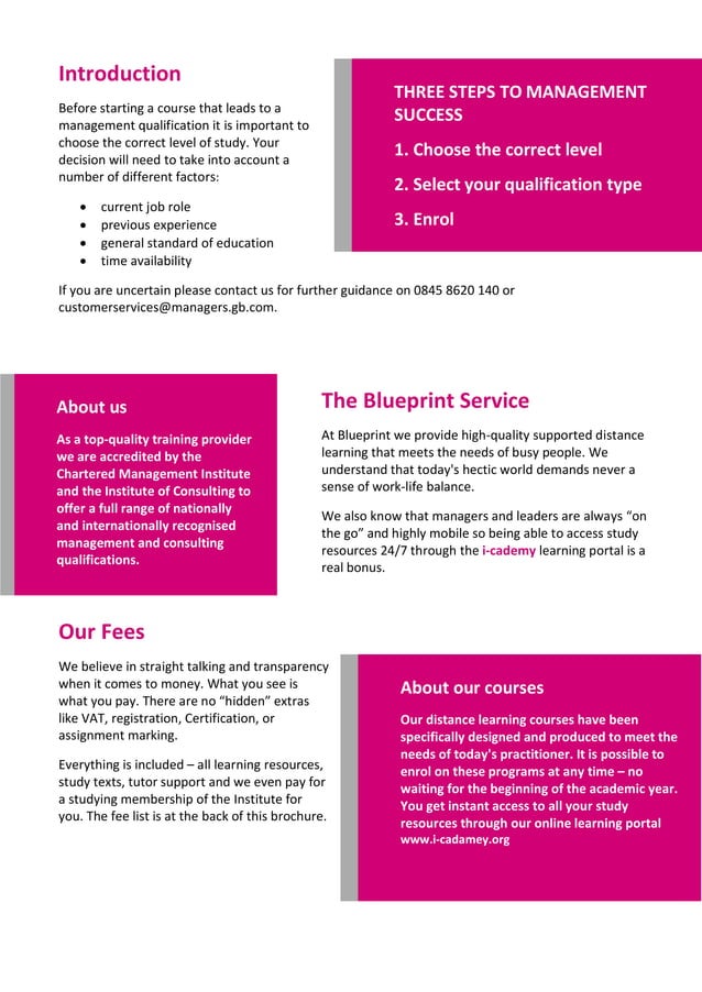 Guide to CMI Level 5 Management and Leadership Qualifications | PDF ...