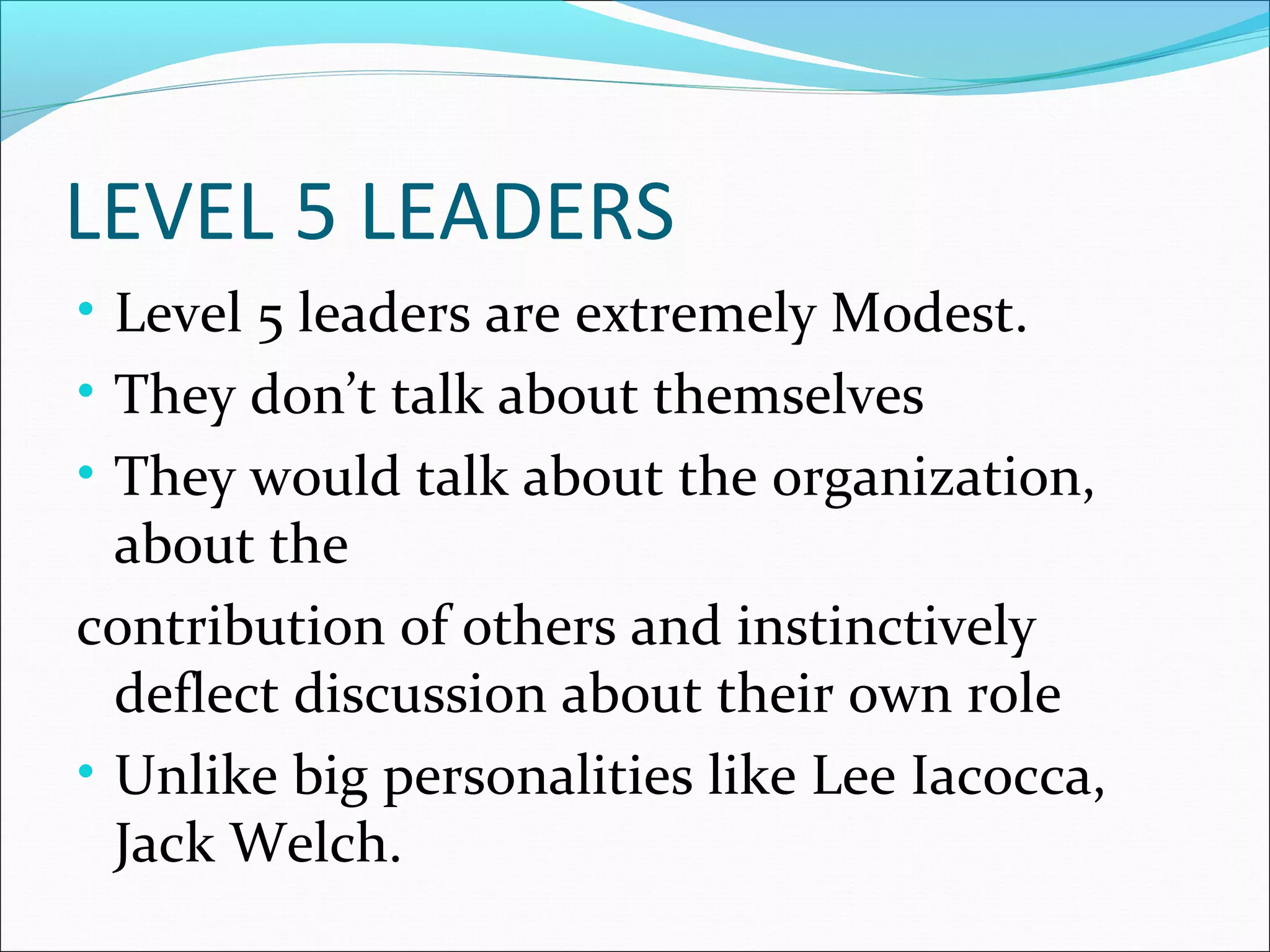 Level 5 leadership | PPT
