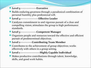 Level 5 leadership | PPT