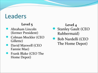 Level 5 leadership | PPT