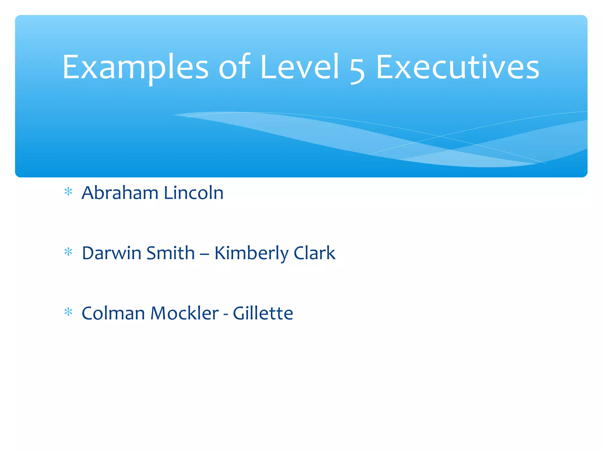 Level 5 leadership | PPT