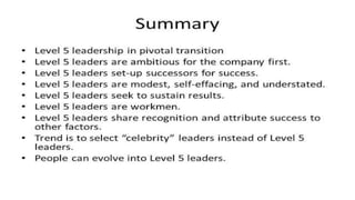 Level 5 leadership | PDF