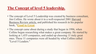 Level 5 leadership | PDF