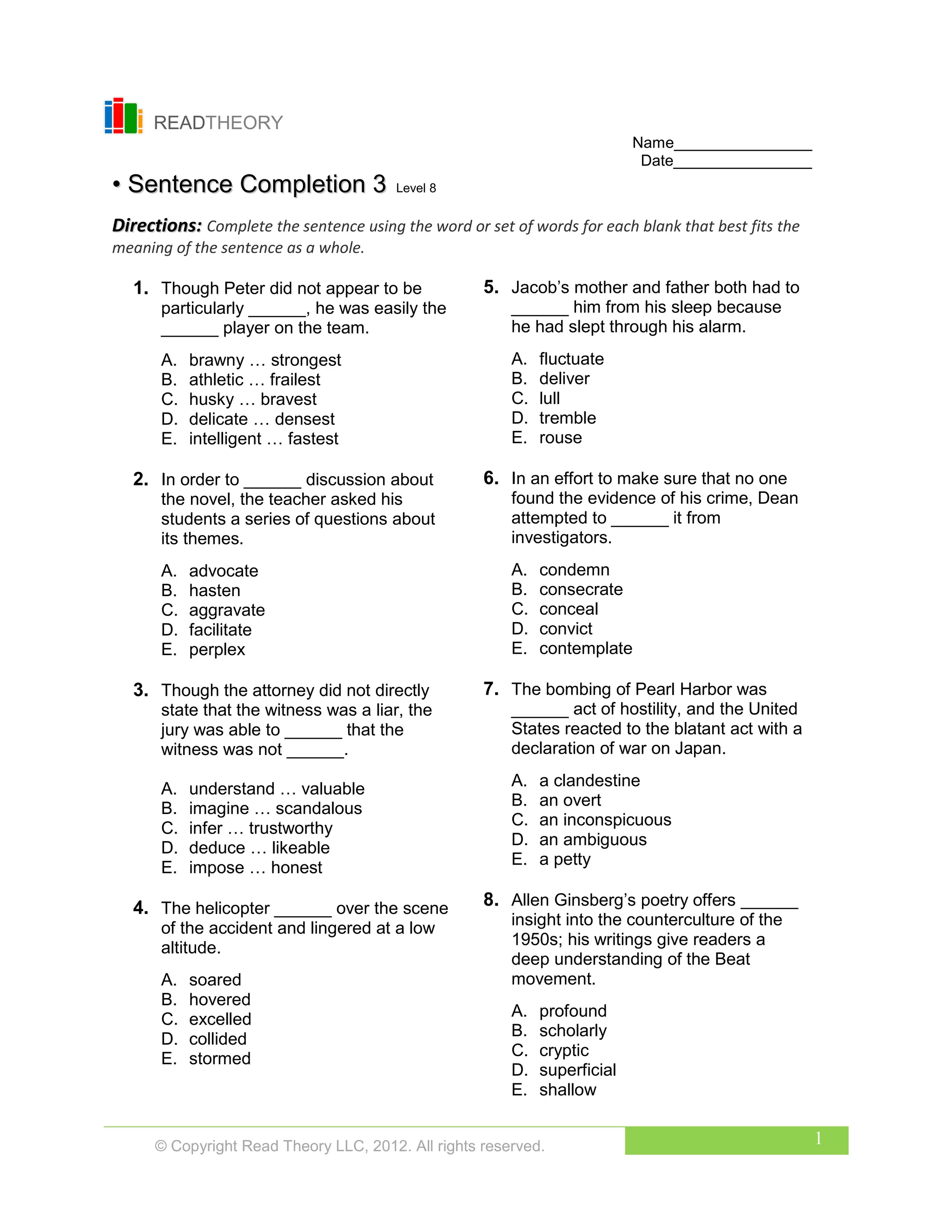 Level 8 sentence_completion_3 | PDF
