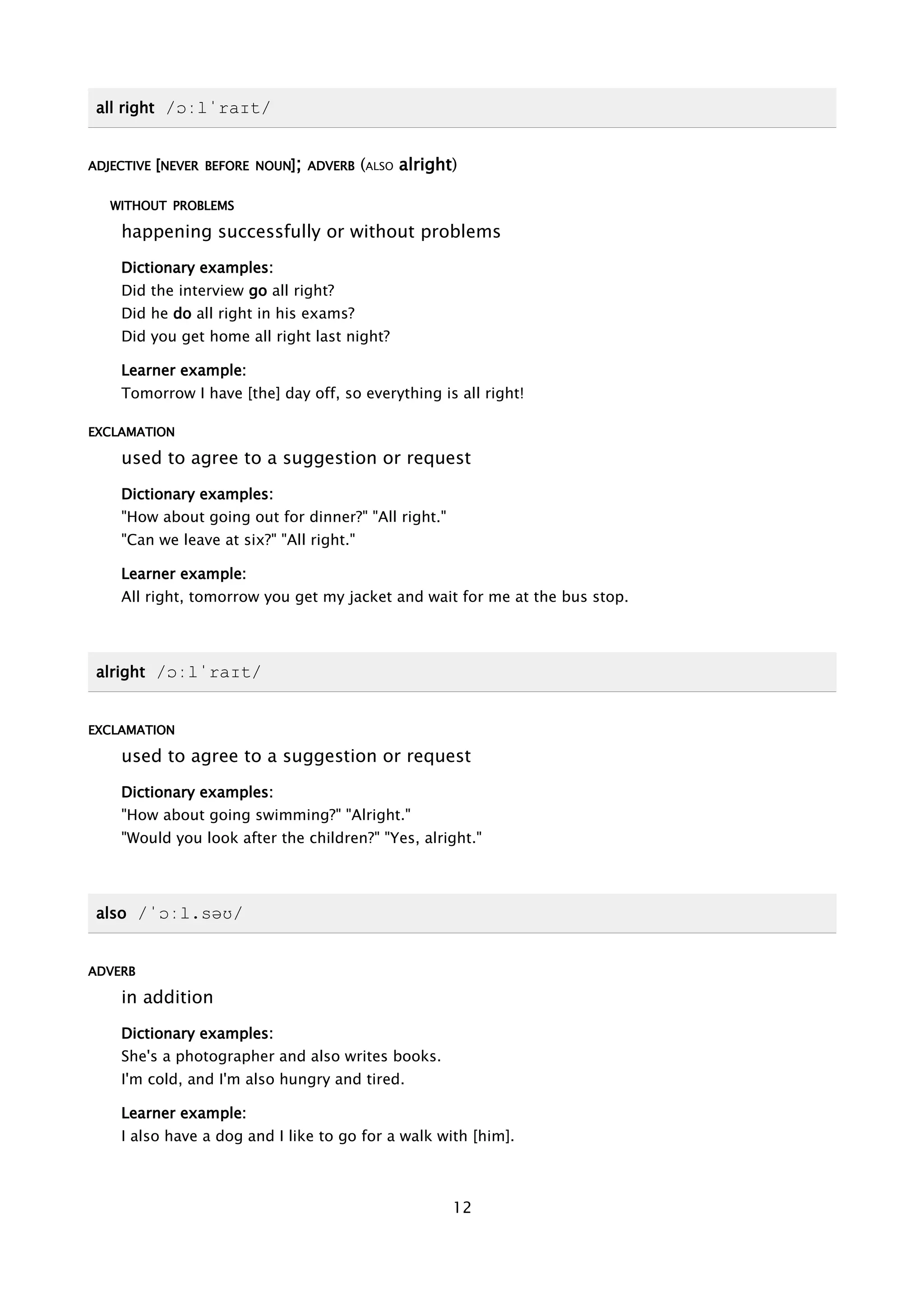 Level A1 Word List Pdf