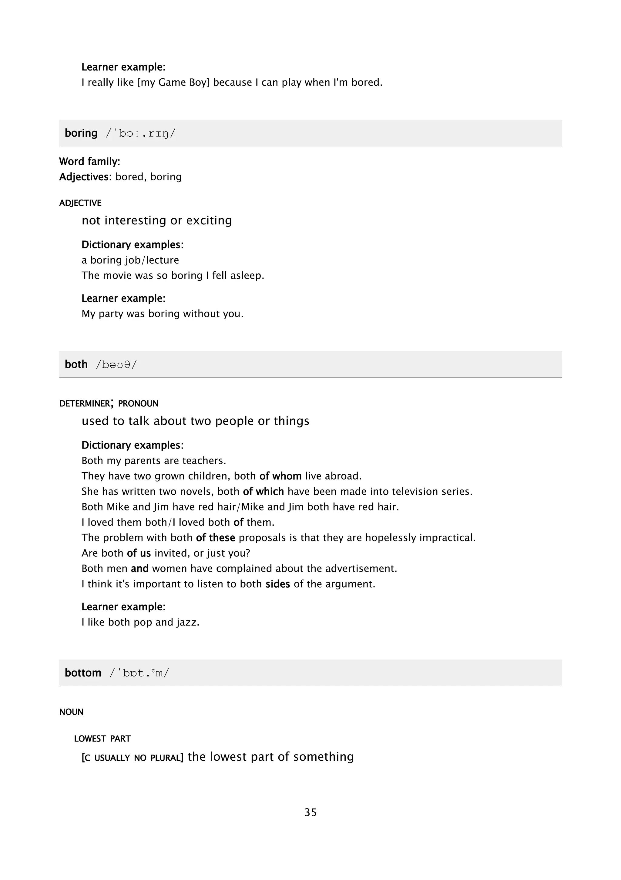 Level A1 Word List.pdf | Desserts and Baking | Food & Drink