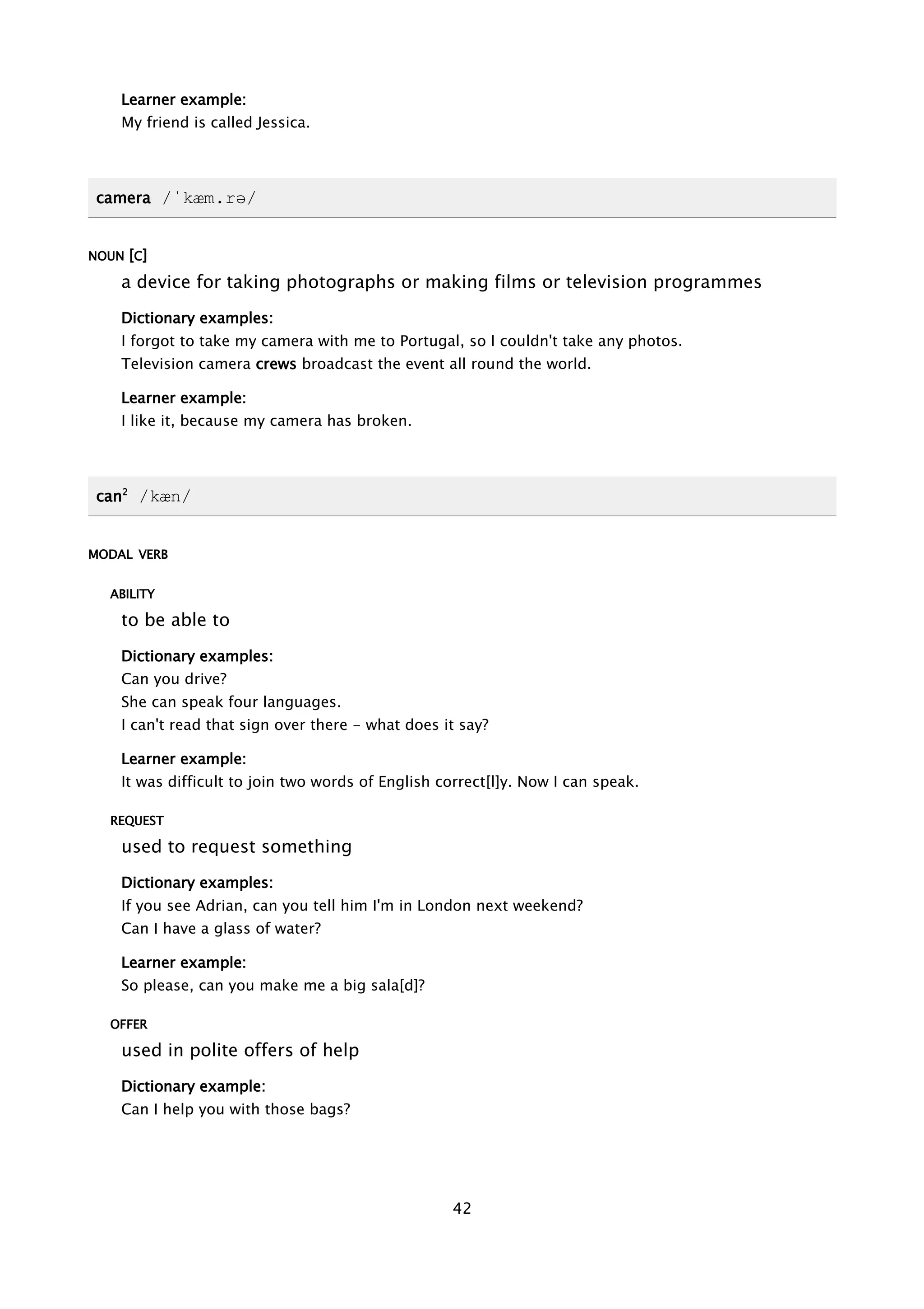 Level A1 Word List.pdf | Desserts and Baking | Food & Drink