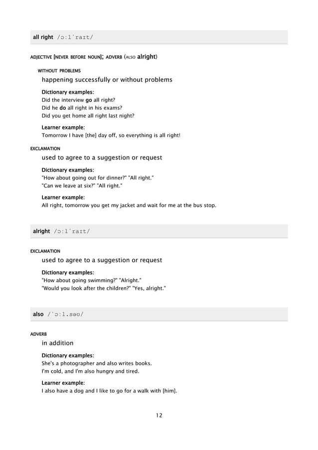 Level A1 Word List.pdf | Desserts and Baking | Food & Drink