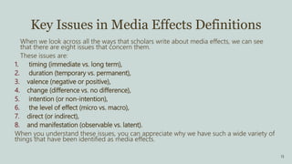 Level and kinds of media effect.pptx | Media Industry | Industries