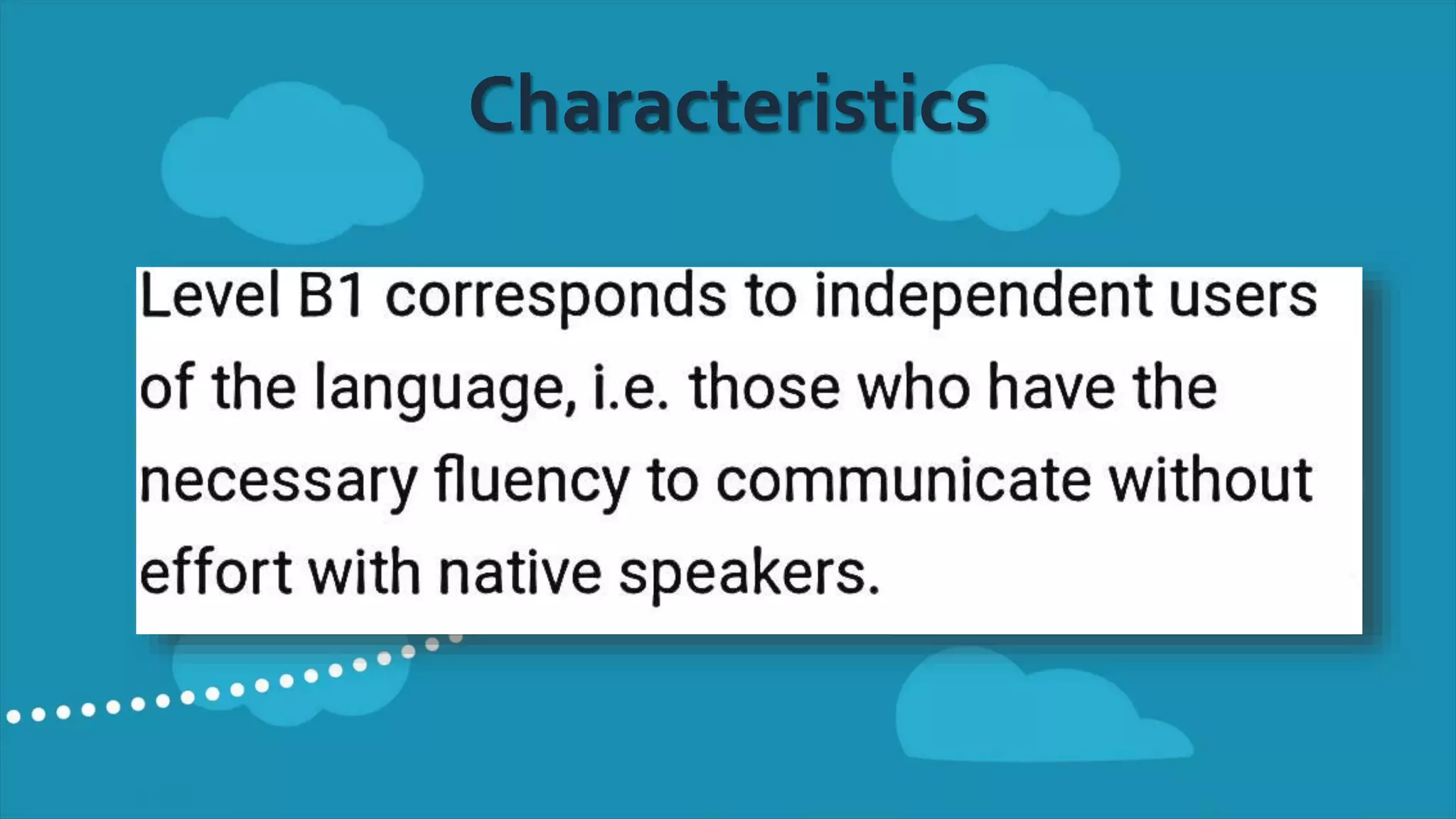 Level B1 CEFR (English) | PPTX