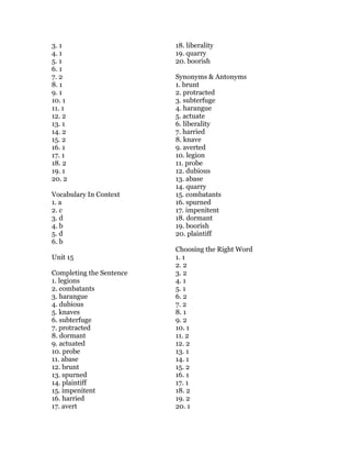 Level d 1-15 | ODT