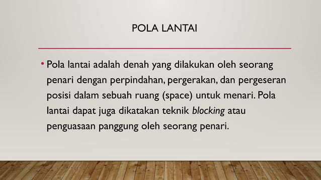 LEVEL DAN POLA LANTAI unsur pada tari .pptx