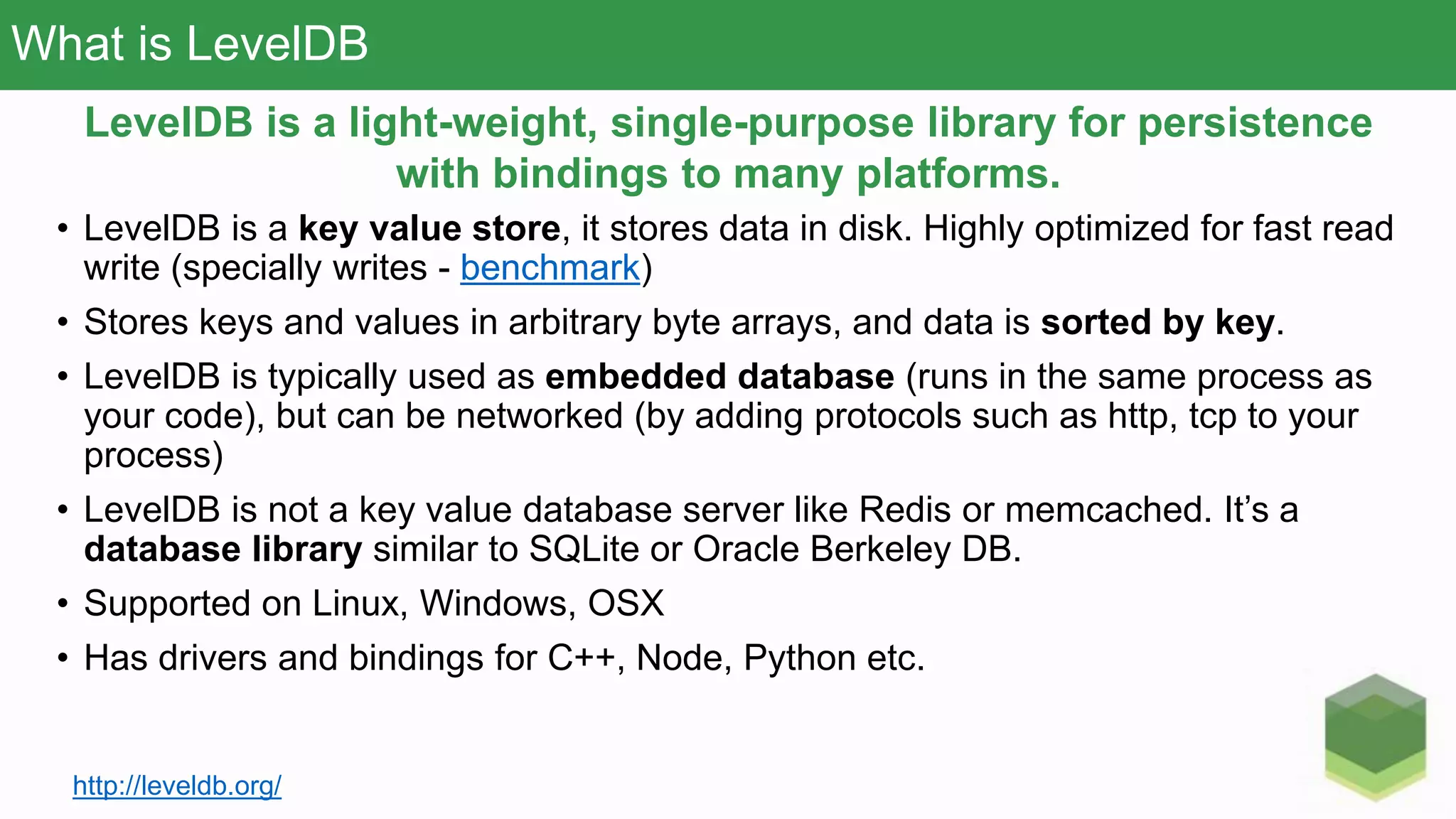Level DB - Quick Cheat Sheet | PPTX