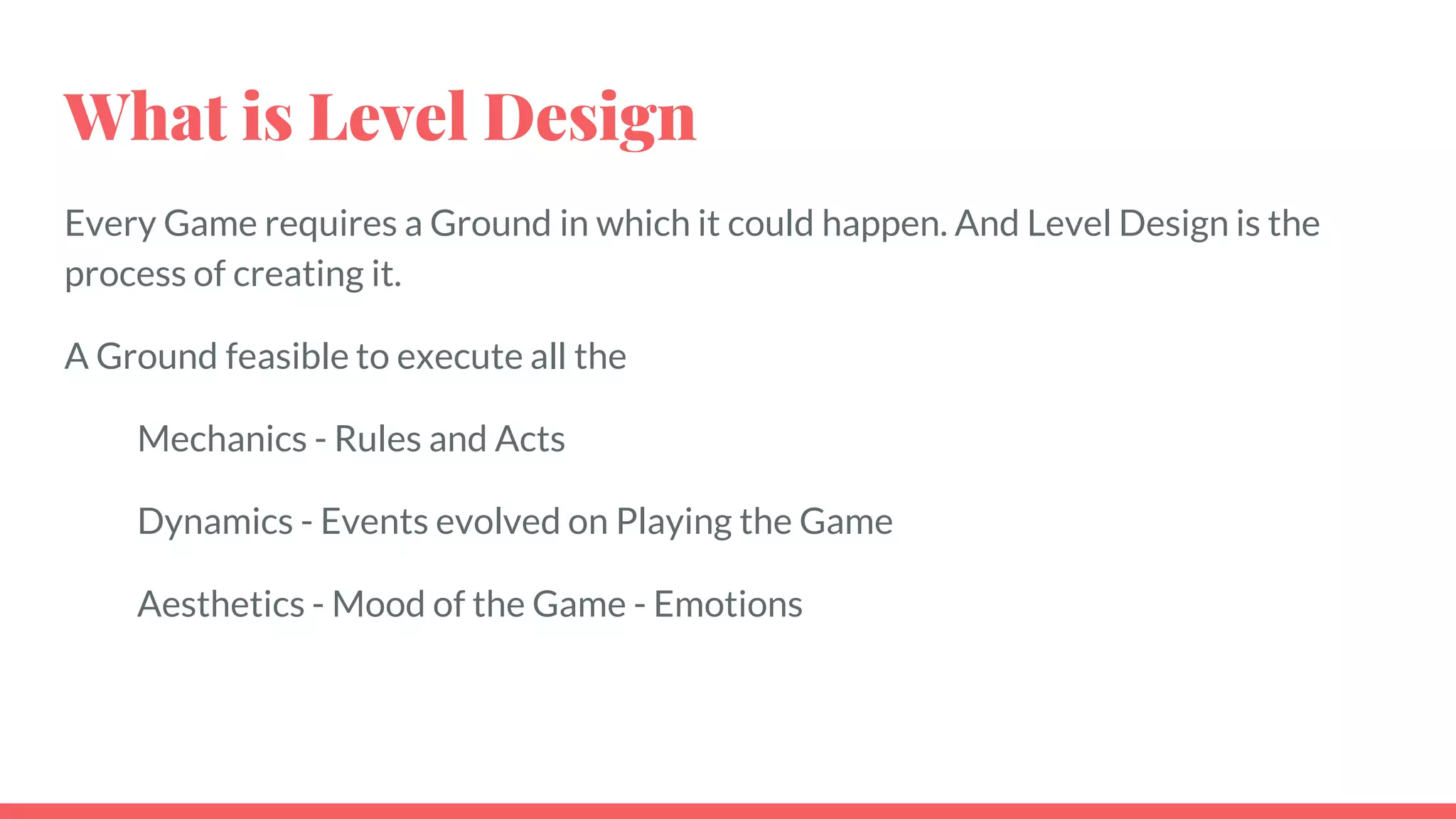Level design for games | PPTX