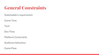 Level design for games | PPTX