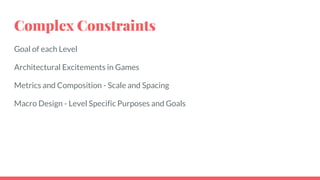 Level design for games | PPTX