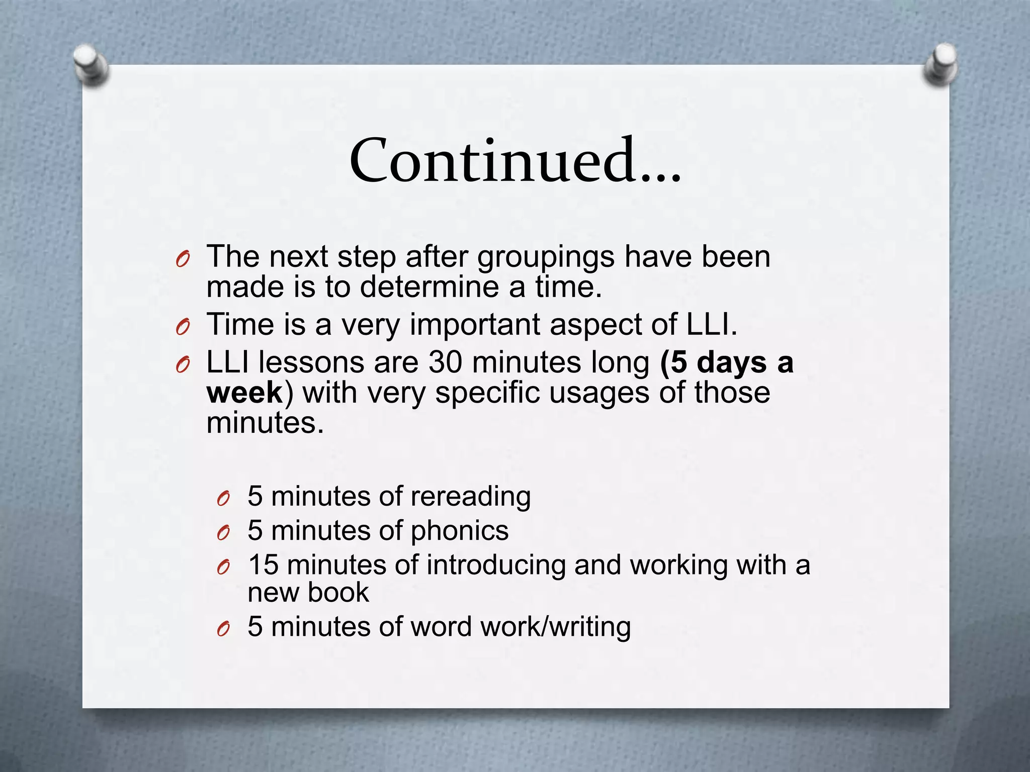 Leveled Literacy Intervention | PPTX