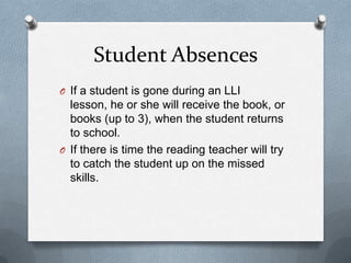 Leveled Literacy Intervention | PPTX