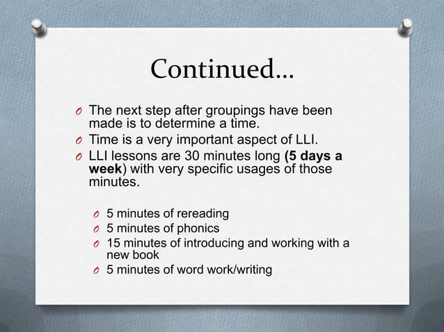 Leveled Literacy Intervention | PPTX